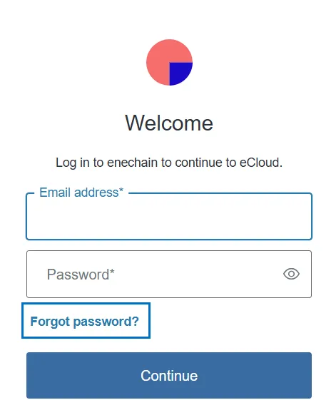 Forgot Your Password – enechain - eCloud Help Center
