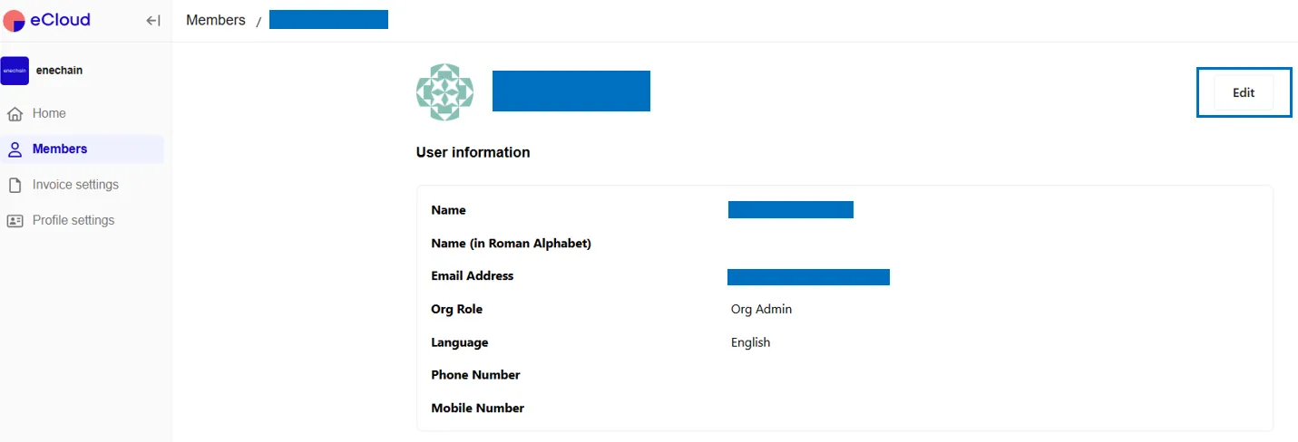 How to Change the “Organization Role” (Organization Admin / Member) of an Account – enechain ...